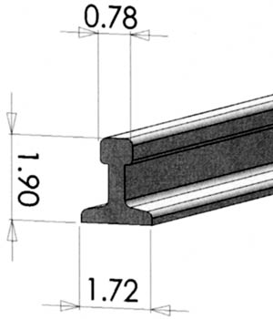 Code 75 rail profile drawing. - Modelling Questions, Help and Tips - RMweb